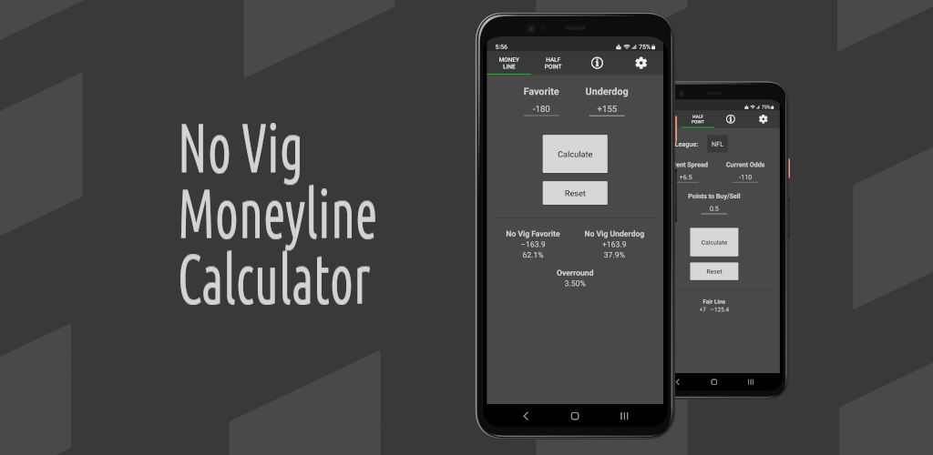 How to calculate a vig-free moneyline - wollen.org